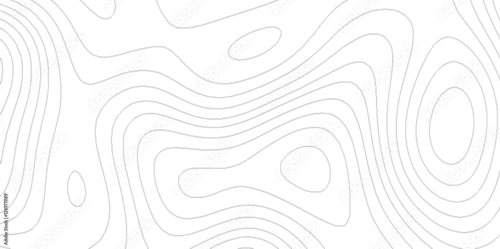 Abstract topographic contours map with geometric curved lines and ...