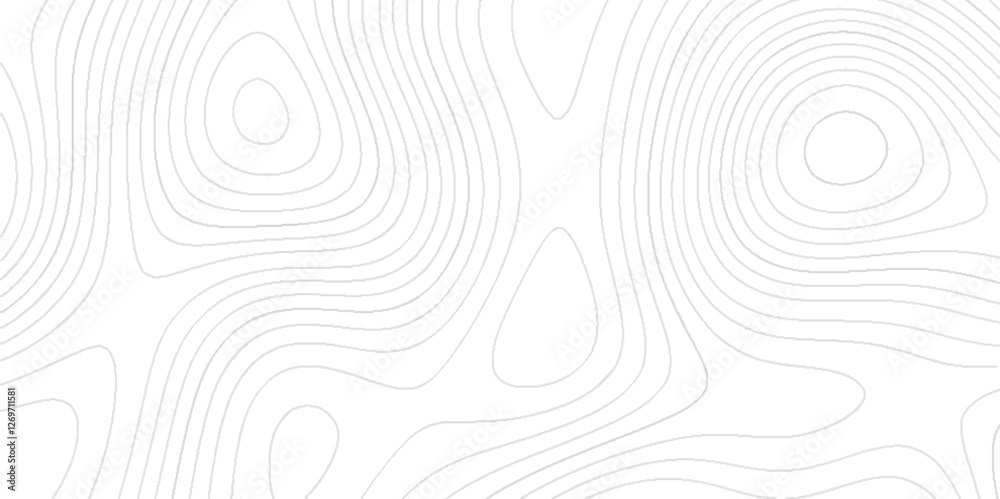 Abstract topographic contours map with geometric curved lines and ...