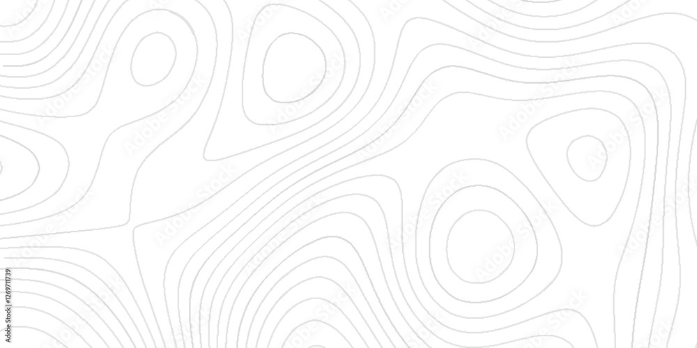 Abstract topographic contours map with geometric curved lines and ...