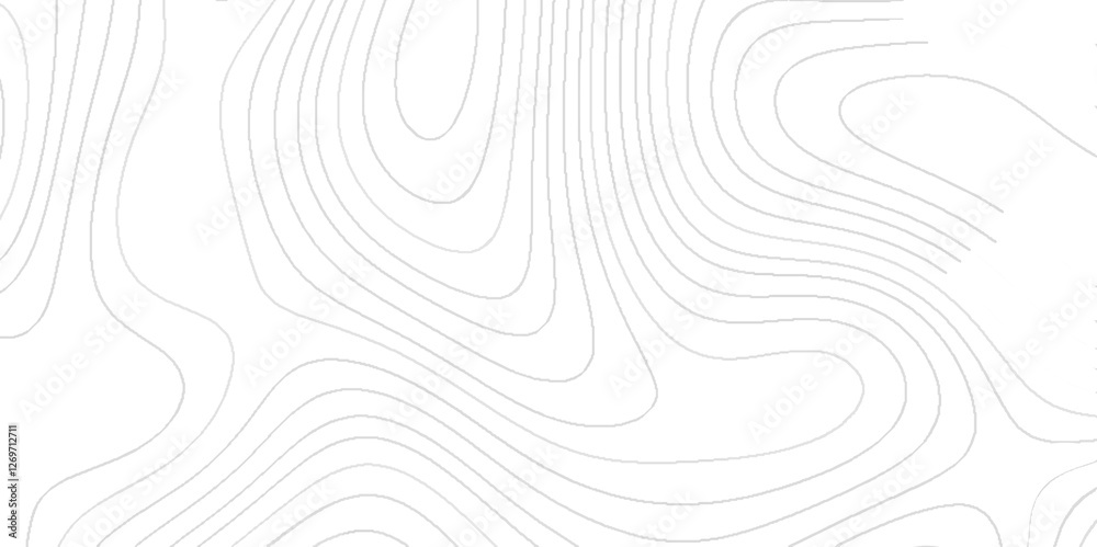 Abstract topographic contours map with geometric curved lines and ...