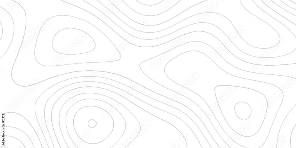 Abstract topographic contours map with geometric curved lines and ...