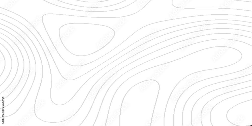 Abstract topographic contours map with geometric curved lines and ...