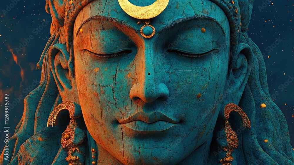 The Coimbatore Adiyogi Black Shiv Sculpture is a statue that showcases ...