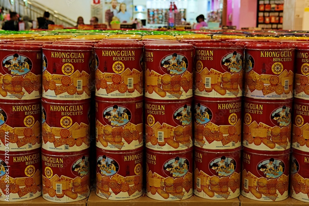 Subang,West Java,Indonesia on february 20, 2025. Stacks of iconic Khong ...