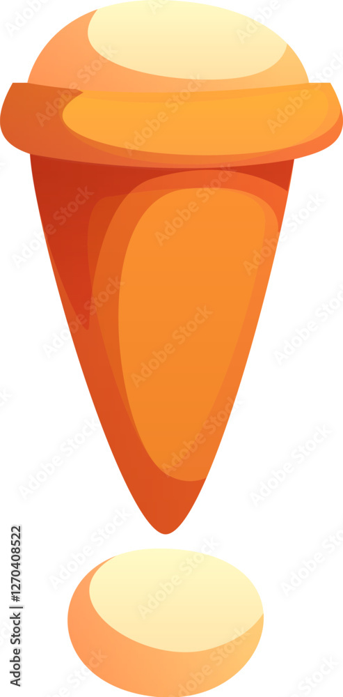 Fast food ice cream snack ABC font exclamation mark punctuation sign ...