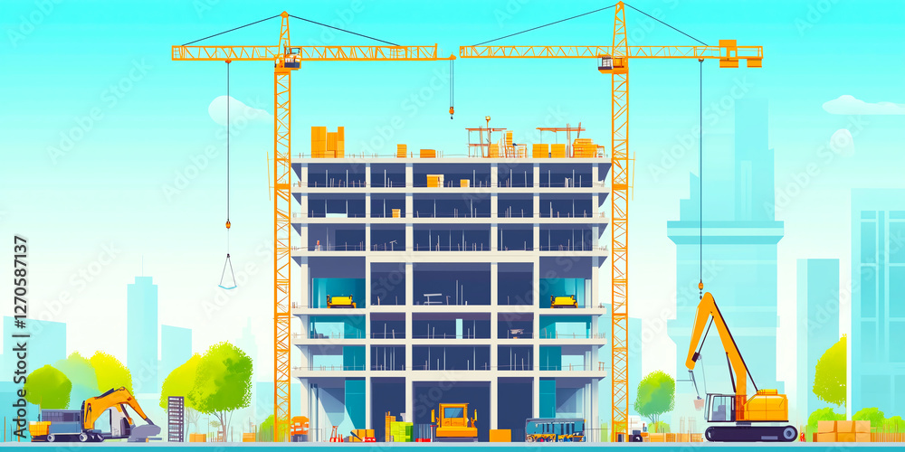 Teams Using Precast Panels to Form Solid Load-Bearing Structures for ...