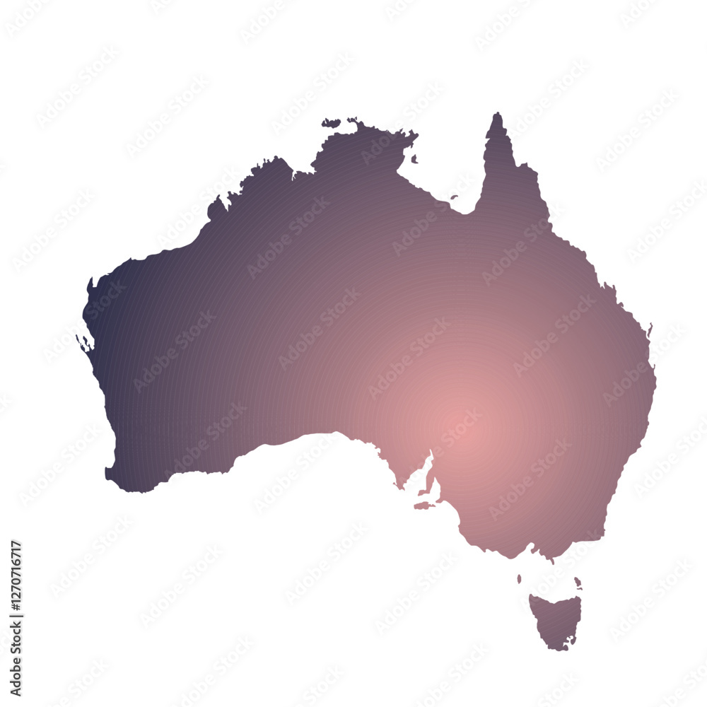 Map of Australian, sign silhouette. World Map Globe. Vector ...