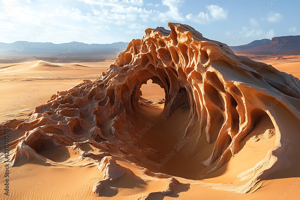 Awe-inspiring dunes shaped by relentless forces of wind erosion and ...