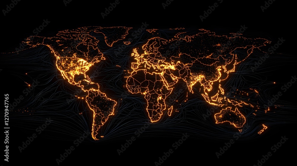 Visualizing Global Connectivity Through a Stunning Map of Distribution ...