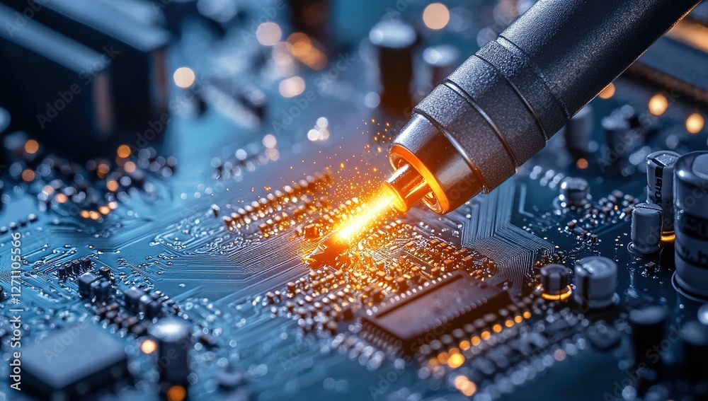 Circuit Board Soldering: Precisely Joining Components with Sparks ...
