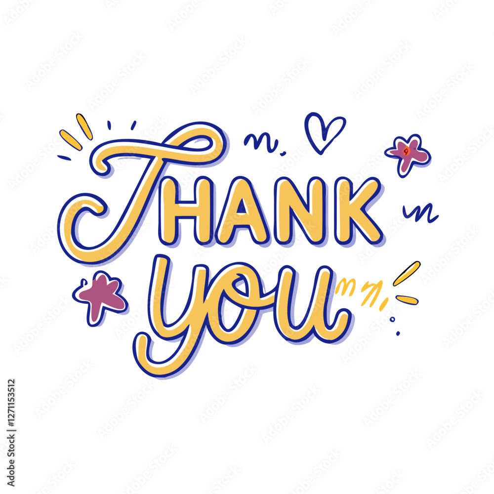 thank you icon, thank you vector illustration-simple illustration of ...