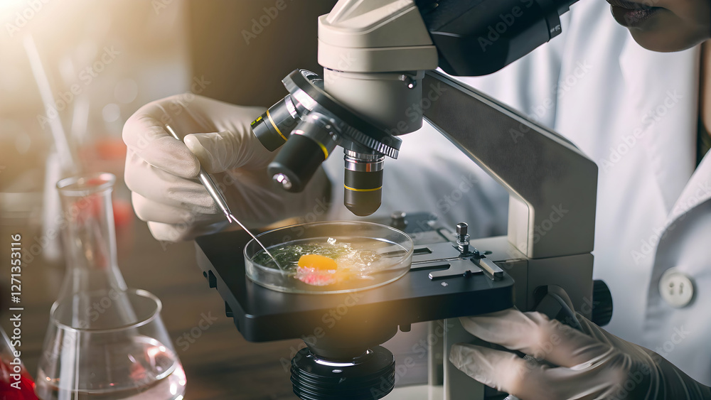 Professional Microscope for Microbiology & Medical Research: Science ...