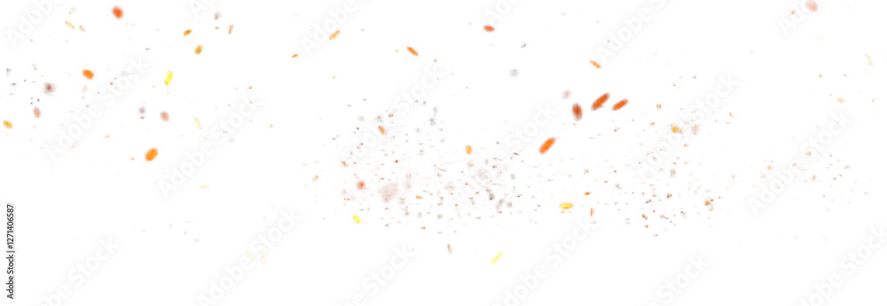 Vector fiery sparks on an isolated transparent background. Sparks png ...