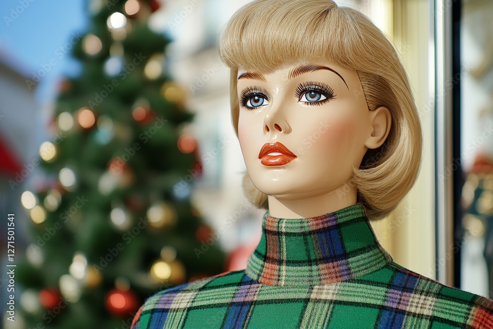 A 1950s-style vintage advertisement for classic merchandise, featuring ...