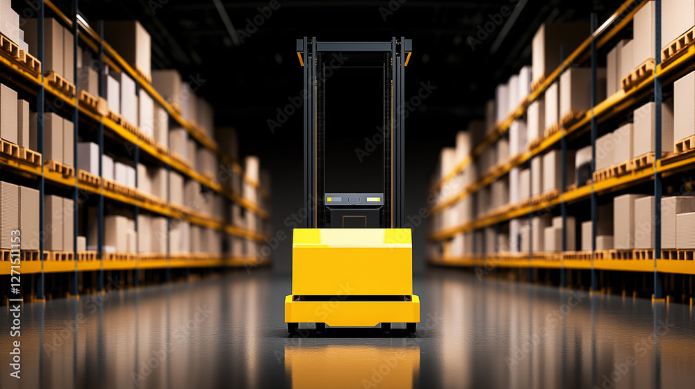 Warehouse operations forklift handling storage facility industrial ...
