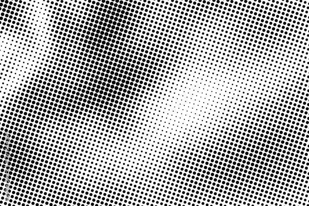 Black Dotted Texture on White Background . Modern Vector Art . Old ...