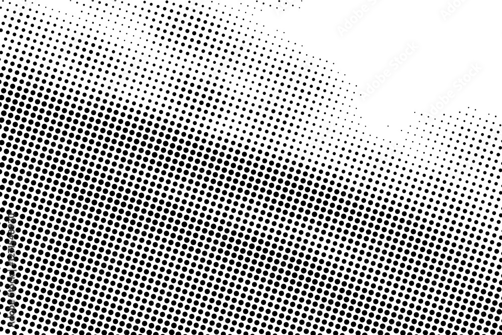 Black Dotted Texture on White Background . Modern Vector Art . Old ...
