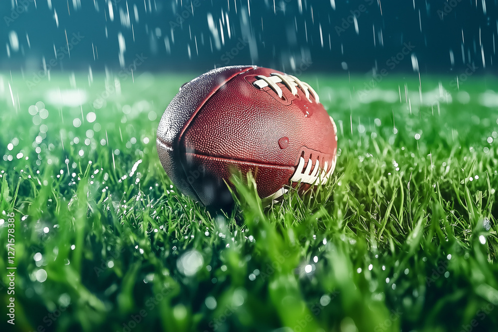imagine hyperrealistic macro photography of football player's hand ...