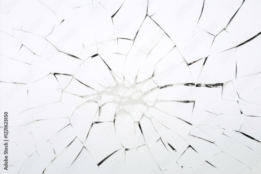 Realistic shattered glass png texture overlay effect, transparent ...