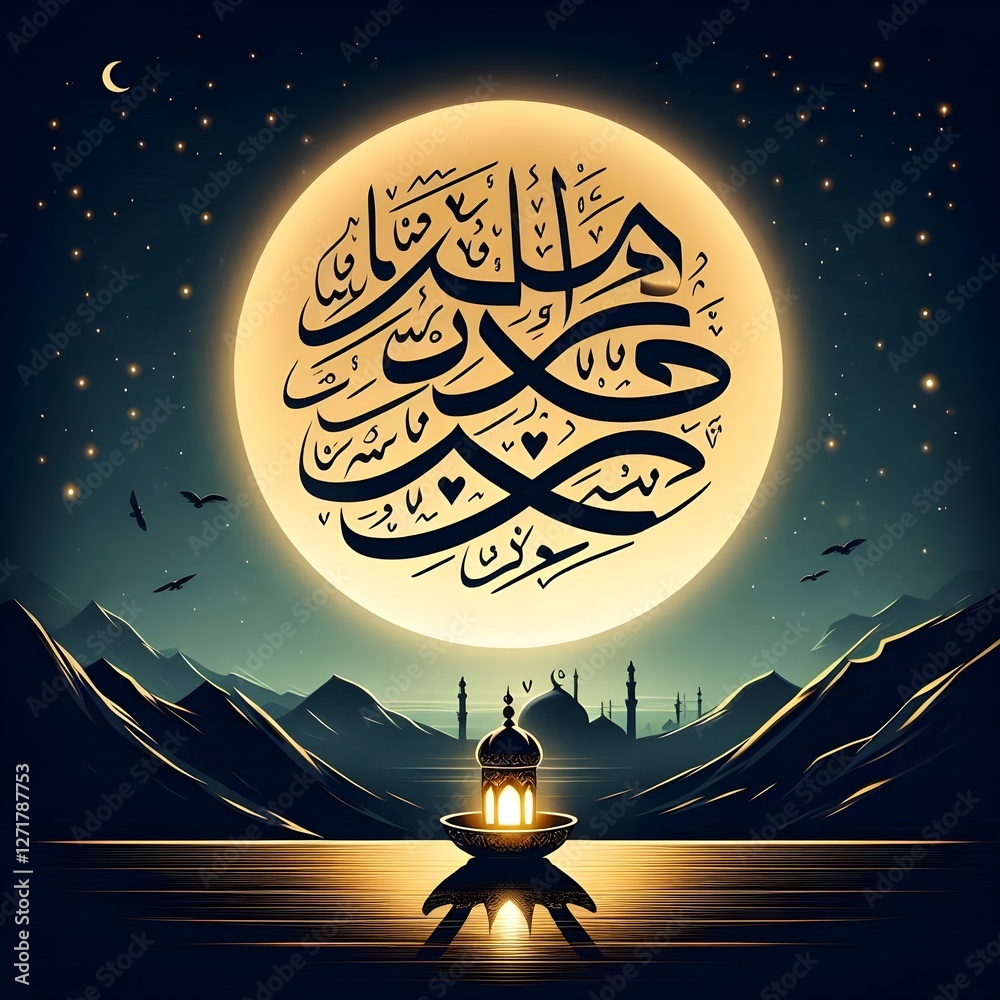 Gorgeous 15 Shaban Shab-e-Barat Forgiveness Calligraphy Template ...