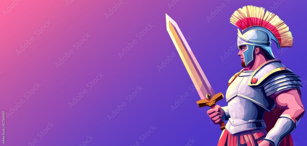 Pixel art retro arcade character, glitchy 8-bit warrior with glowing ...