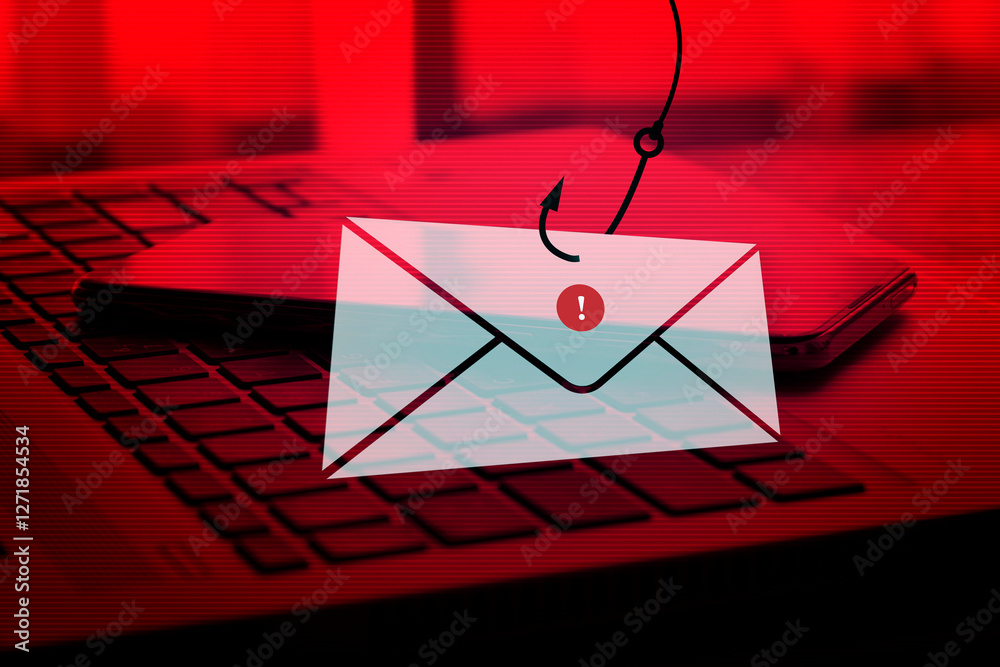 cyber crime phishing mail , security awareness to protect important data hacking Stock Photo ...