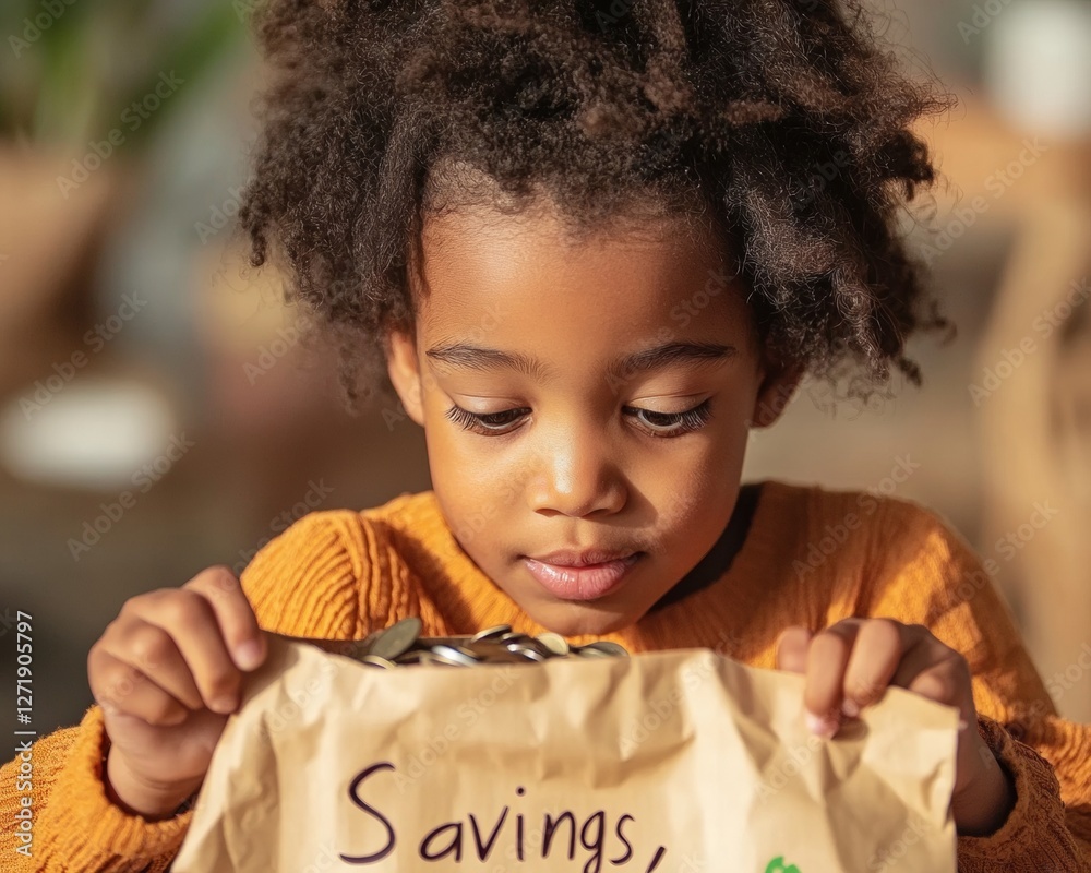 Diverse Family Financial Wellness Hands-On Budgeting with Child and ...