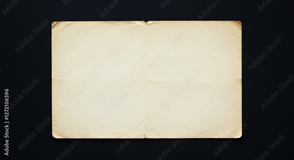 Vintage Folded Paper Texture - Aged paper texture, folded, blank ...