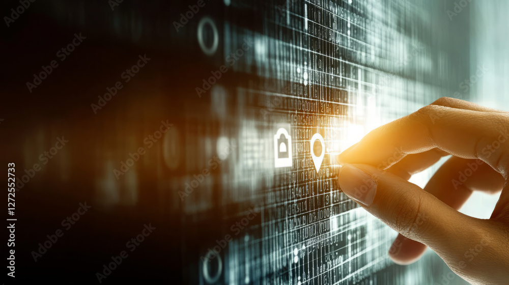 exploring next-gen geolocation with interactive digital map interface featuring gis technology ...