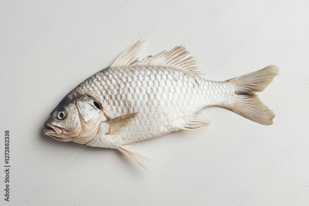 Beautiful fish specimen displaying detailed scales and fin structure ...