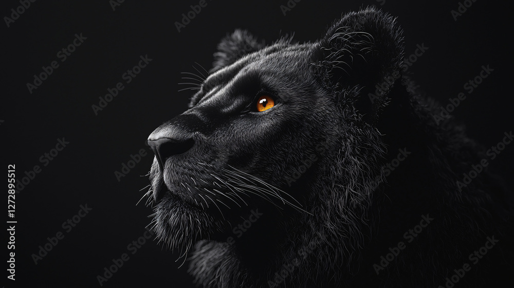 Black panther lion tiger backlight silhouette dramatic wildlife ...