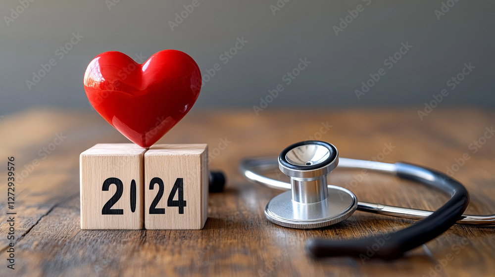 Foto de Stock heart health campaign 2024: visualize cardiovascular ...