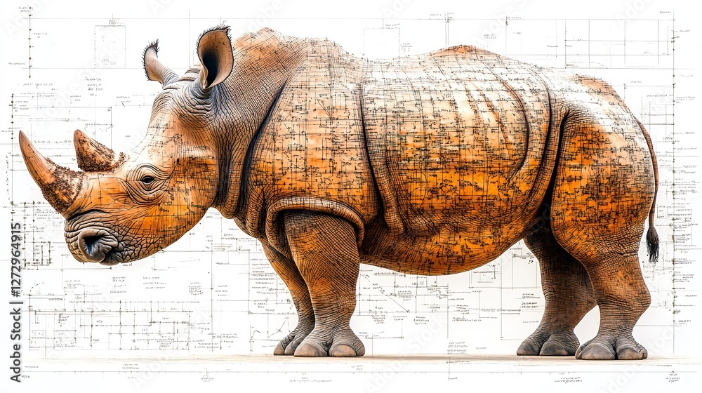 high resolution rhinoceros isolated on transparent background ideal for ...