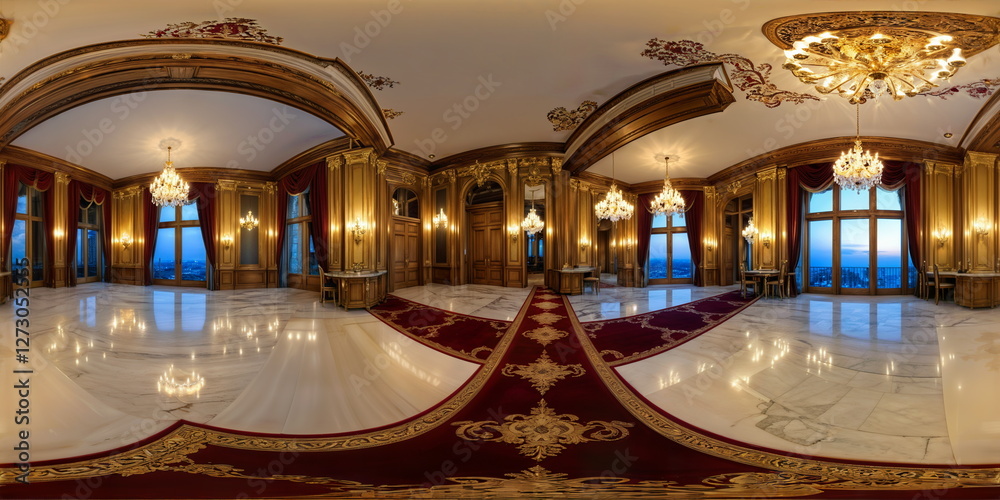 Ilustración de Stock Full 360 degrees seamless spherical panorama HDRI ...