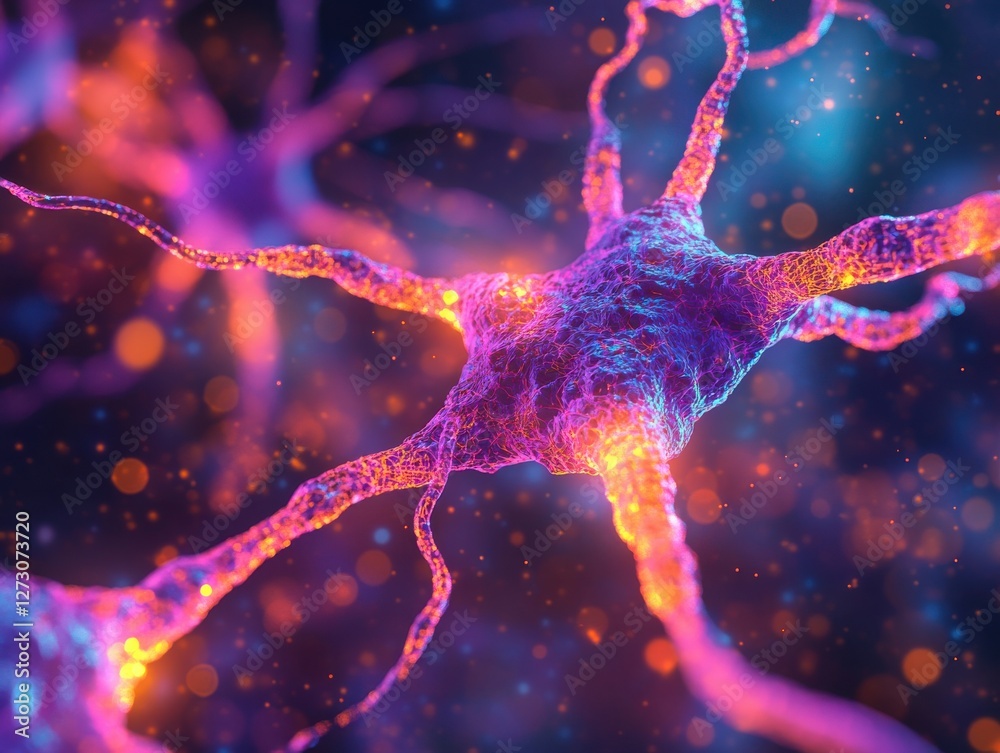 Synaptic plasticity model demonstrating adaptive neural connections ...