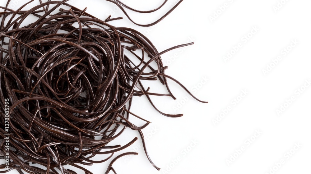 baking decoration elements, dark chocolate vermicelli, scattered ...