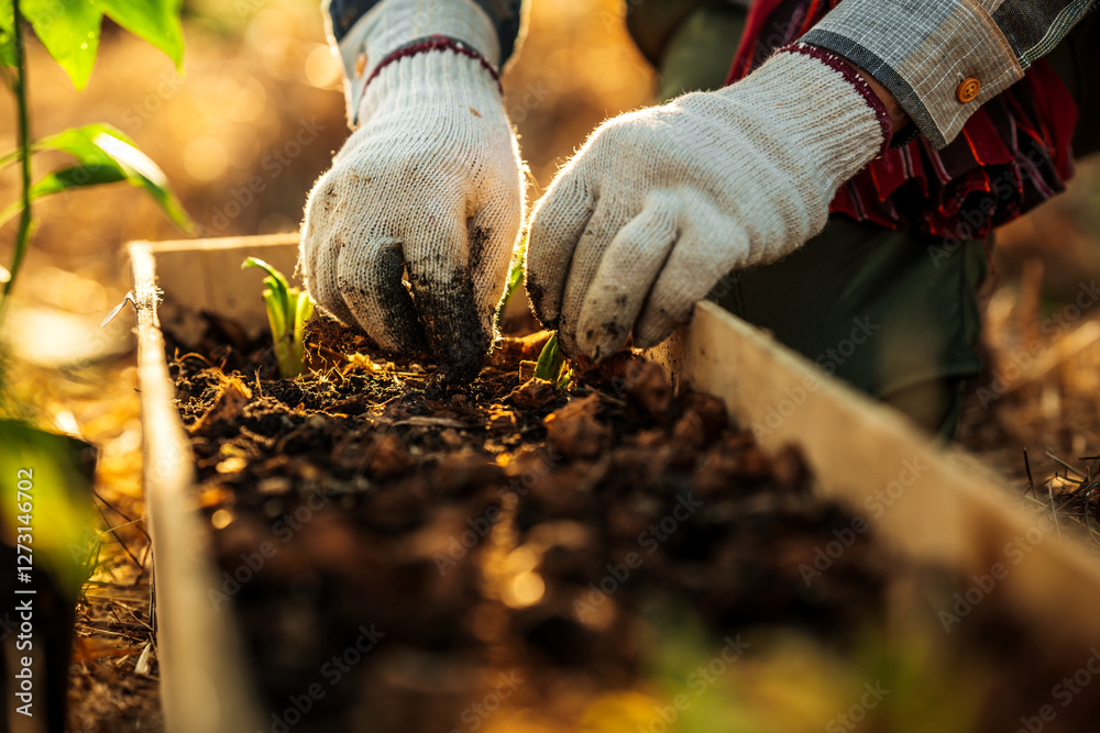 Farmers carry coriander roots to plant in long pots to grow and sell ...