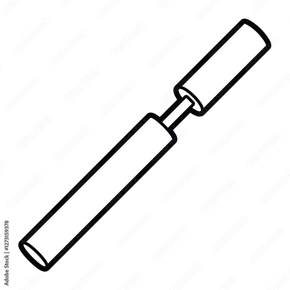 Cartoon pletokan line art vector illustration, black and white, gambar ...
