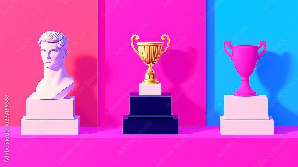 Victory in Lessons Learned, A vibrant pop art design featuring bold ...