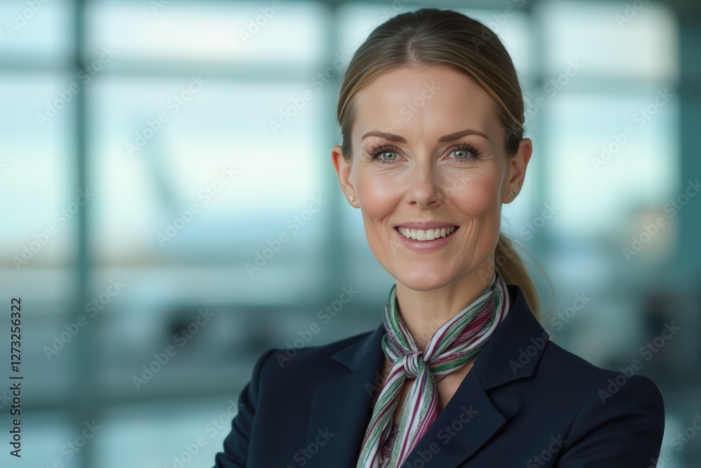 Head and shoulders Portrait of an elegant stylish Irish 40 years old ...