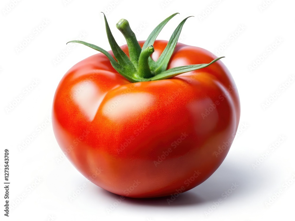 High-resolution PNG of a juicy, red tomato, perfect for recipes, menus ...