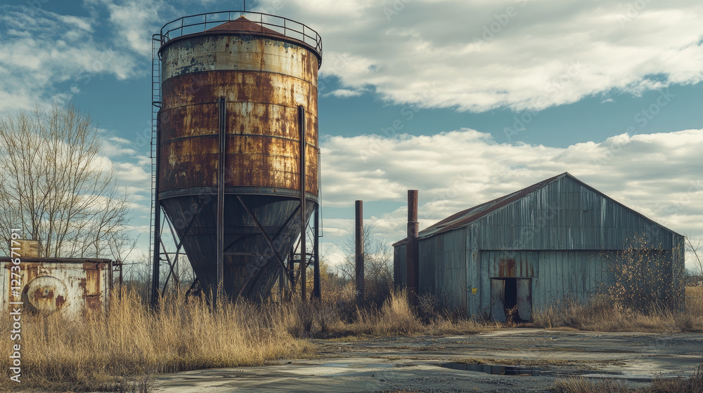 Water tower vector tank storage watery resource reservoir and ...