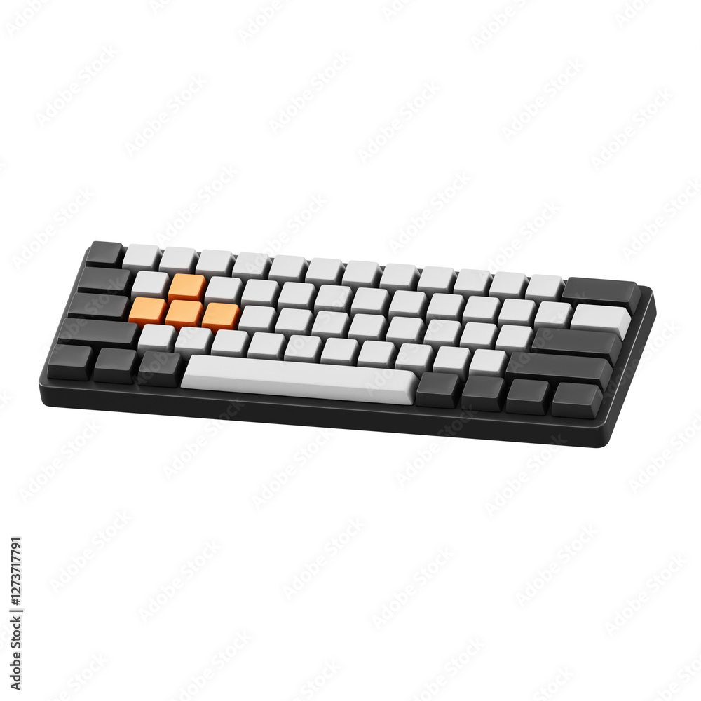 The image showcases a custom mechanical keyboard featuring black, white ...