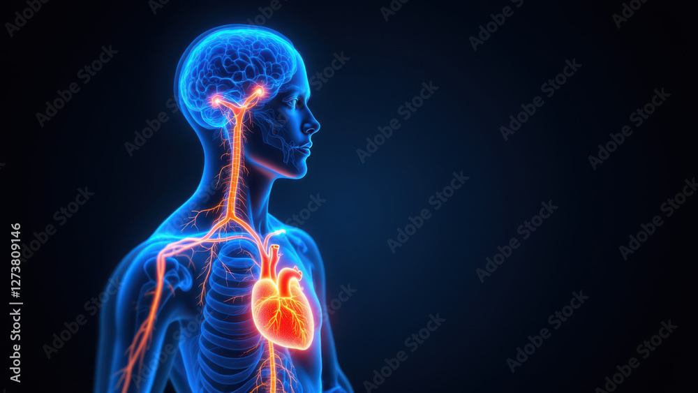 An animated visual representation of VNS (Vagus Nerve Stimulation ...