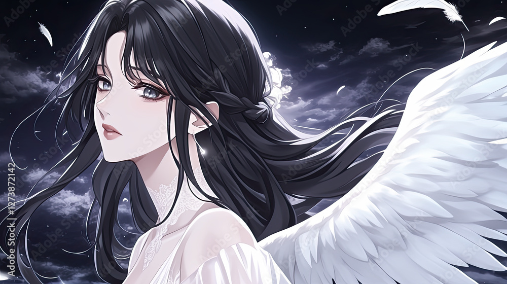 Angel themed hd wallpaper featuring symbols of peace hope and harmony ...