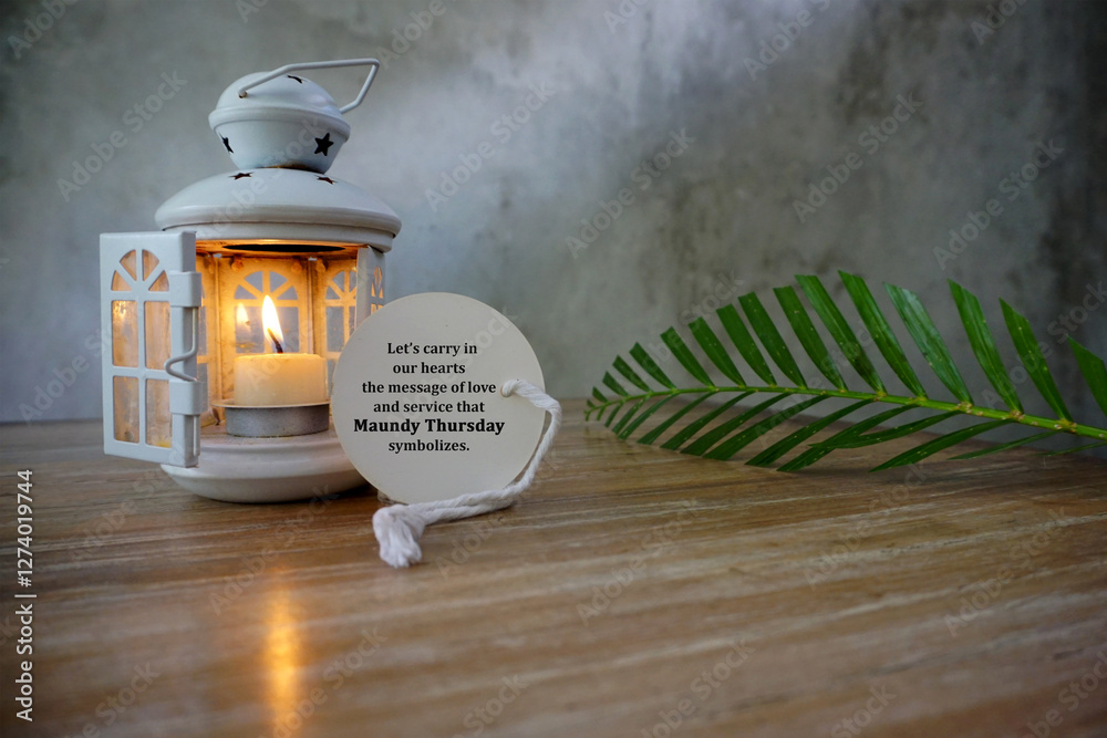 Maundy Thursday quote - Let carry in our hearts the message of love and ...