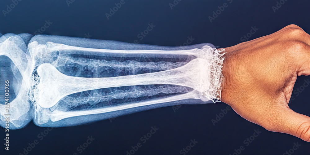 Distal Radius Fracture: Forearm and Hand X-Ray Stock Photo | Adobe Stock