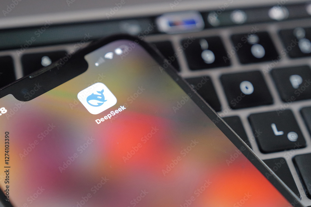 Hamburg, Germany - January 31, 2025: DeepSeek App on the screen of an ...