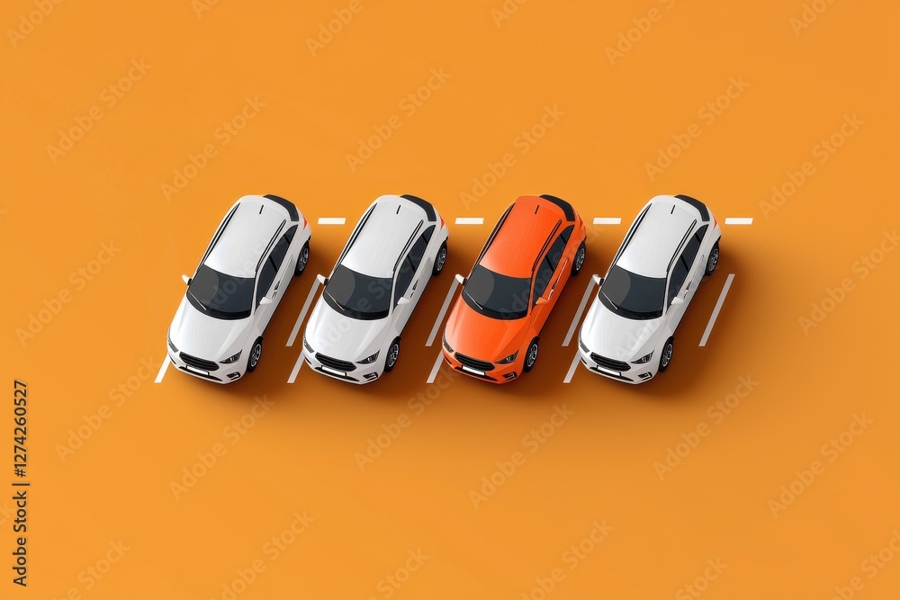 Car parking icon for school parking lot visual guide educational ...