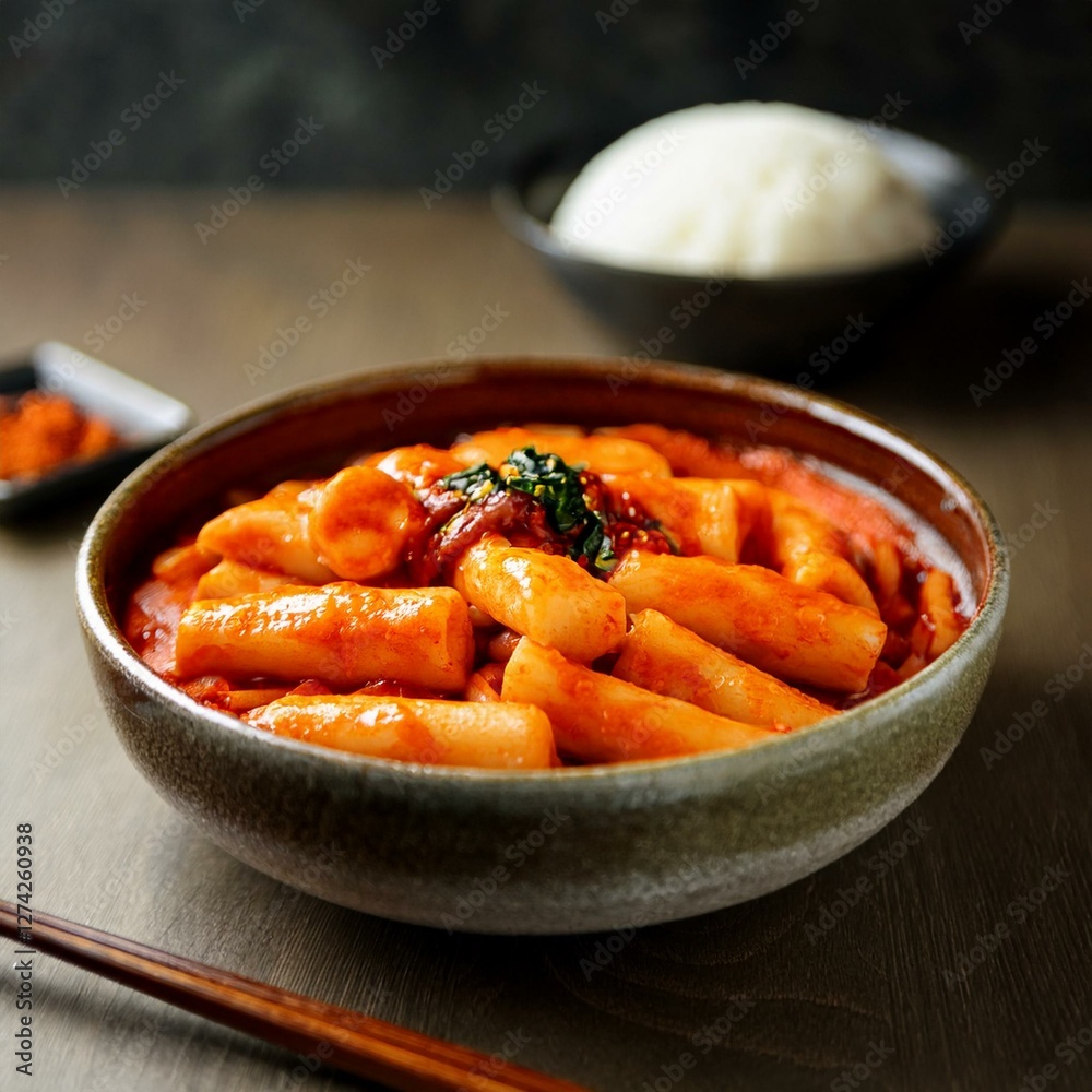 Authentic Korean Tteokbokki in Spicy Gochujang Sauce – Chewy Rice Cakes ...